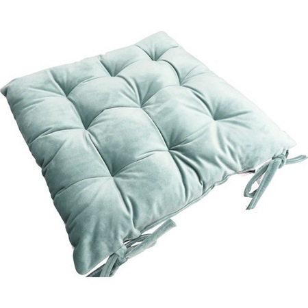Perna scaun catifea SoleVito Velvet Deluxe, verde menta, 40x40 cm - eMAG.ro