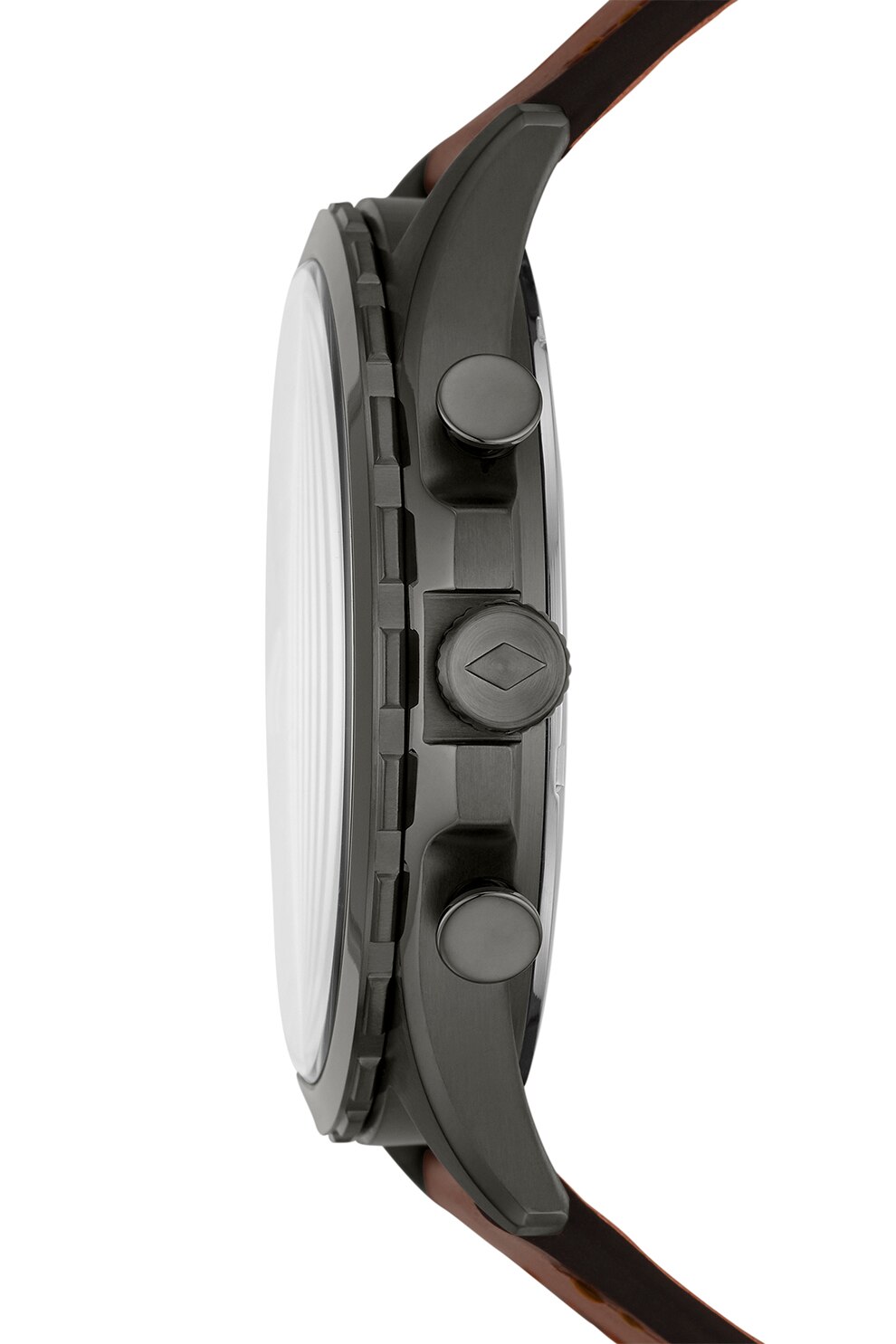 Fossil, Часовник с хронограф и кожена каишка, Кафяв - eMAG.bg