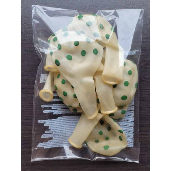 Set 20 baloane latex transparente cu buline verde 30 cm - eMAG.ro