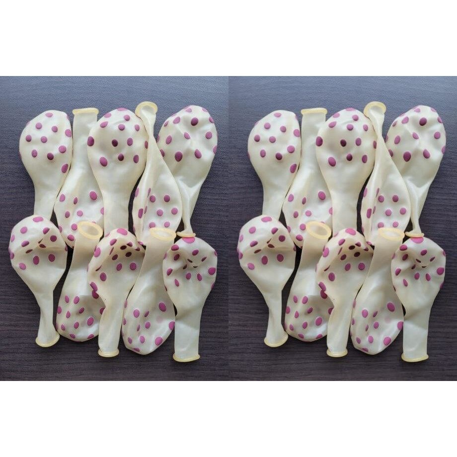 Set 20 baloane latex transparente cu buline roz 30 cm - eMAG.ro