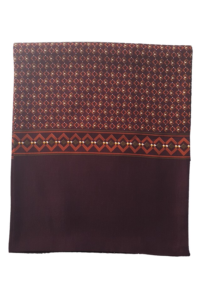 Esarfa barbati, model RED KING, cu imprimeu, bordo - eMAG.ro