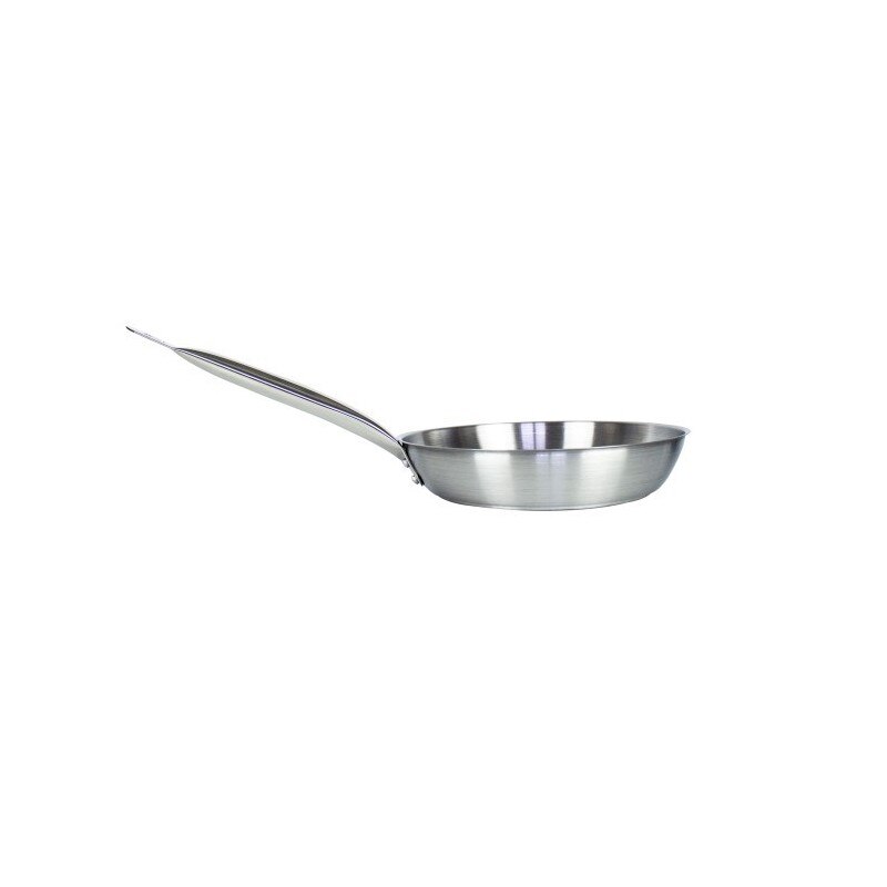 Tigaie profesionala inox 24x4,5 cm, AZHOME - eMAG.ro