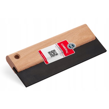 Spaclu din cauciuc, COMENSAL, profesional, cu maner din lemn, universal ...