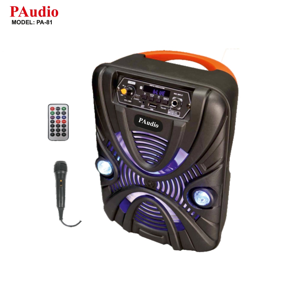 Boxa Portabila Karaoke, PAudio PA-81, 8 inchi - eMAG.ro