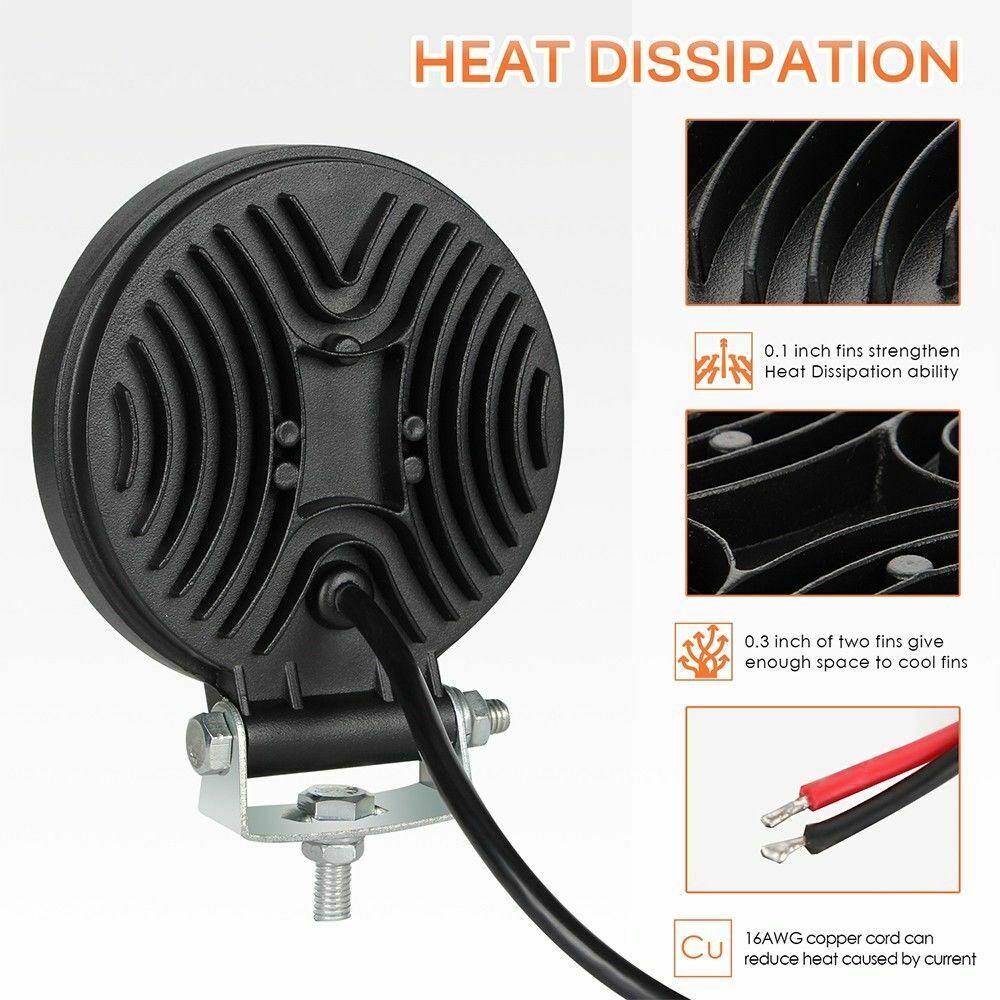 Lampa LED Flexzon, Lumina Ceata, Iluminat, 72W, 12V / 24V, Combo, Spot/Flood Beam, Exterior ...