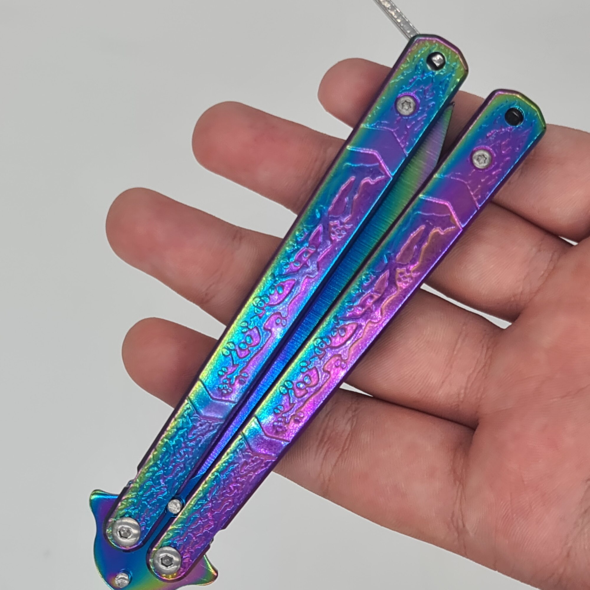 Cutit fluture Butterfly, Balisong 21 cm, fade, model copac, Dalimag ...