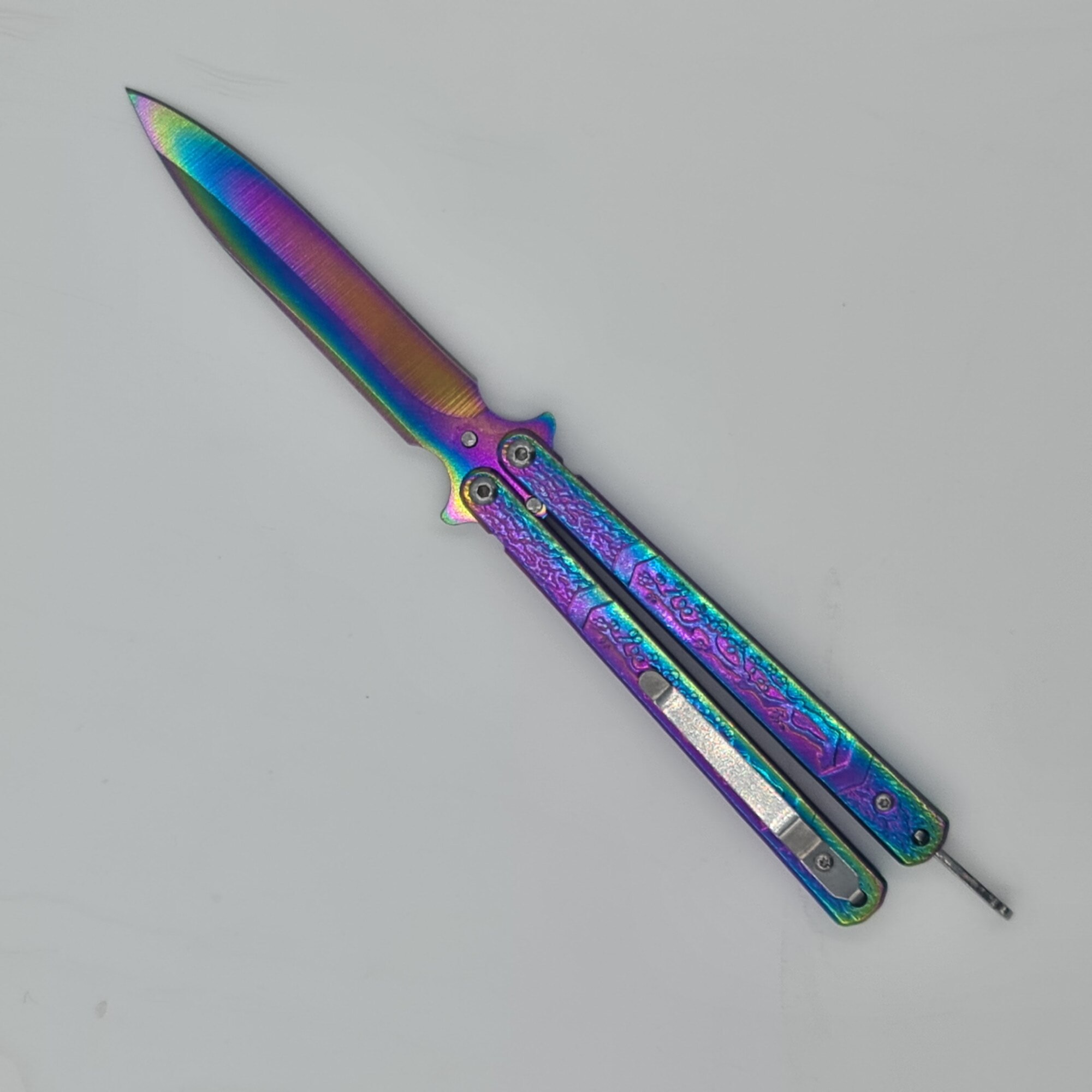 Cutit fluture Butterfly, Balisong 21 cm, fade, model copac, Dalimag ...