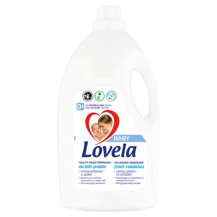 Detergent lichid Lovela Baby, pentru rufe albe, 50 spalari, 4.5L - eMAG.ro