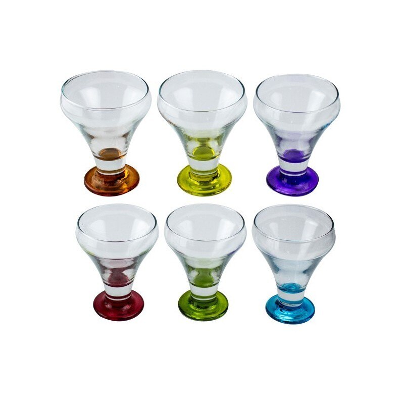 Set 6 cupe inghetata 305 ml colorate, AZHOME - eMAG.ro