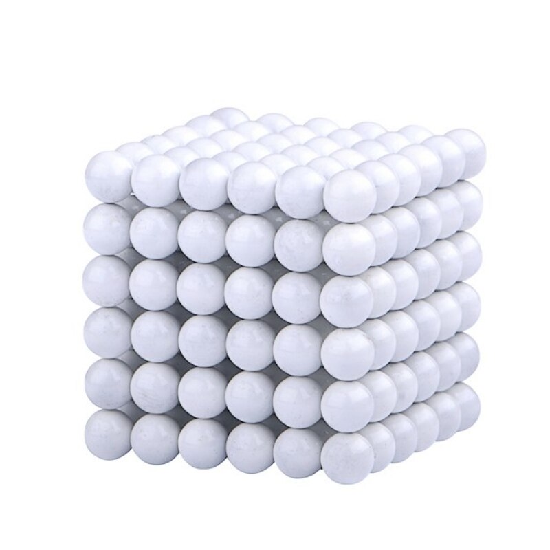 Bile magnetice NeoCube, 216 bile, 5mm, Alb - eMAG.ro