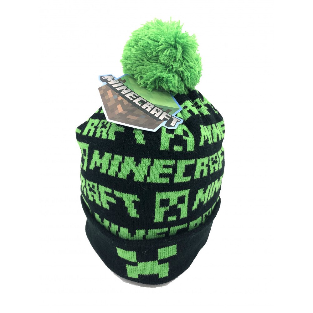 Caciula, Minecraft, Model inscriptia Creeper, 54 cm - eMAG.ro