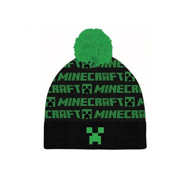 Caciula, Minecraft, Model inscriptia Creeper, 54 cm - eMAG.ro