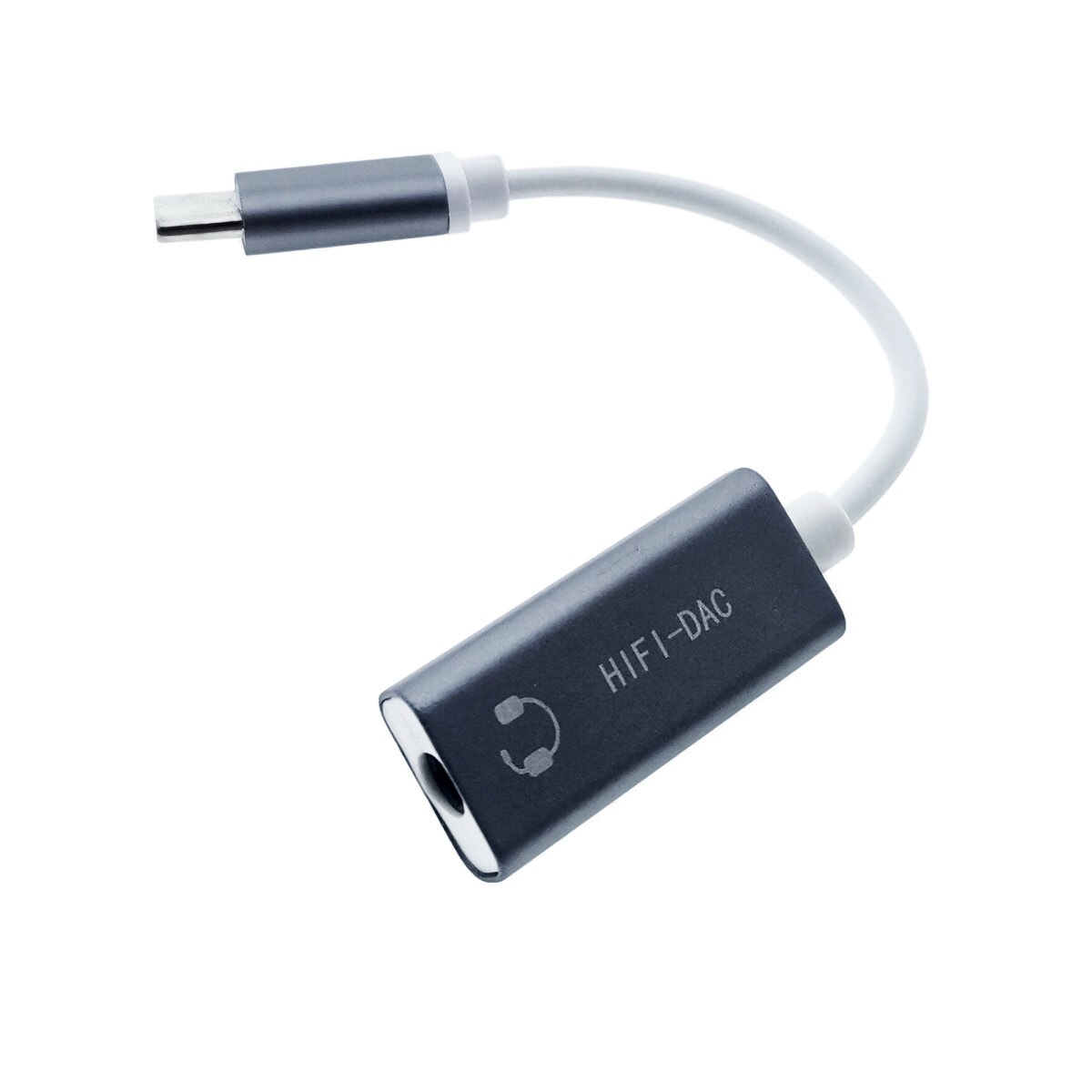 Аудио адаптер конвертор Usb Type C мъжки към жак 3 5 мм женски тъмно