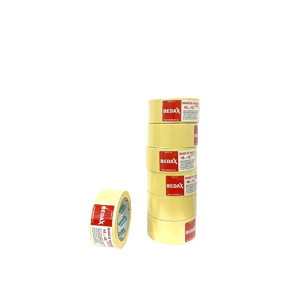 Banda adeziva, Bedax, Rezistenta la caldura, Alb, 48 mmx 45 m - eMAG.ro
