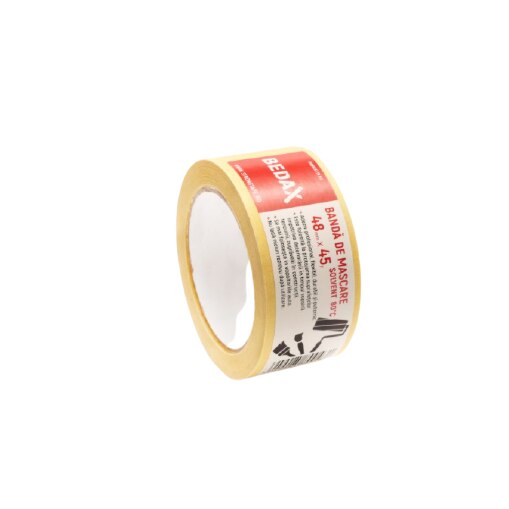 Banda adeziva, Bedax, Rezistenta la caldura, Alb, 48 mmx 45 m - eMAG.ro
