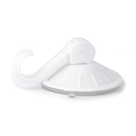 Carlig din plastic cu ventuza 5.5 cm Alb - eMAG.ro