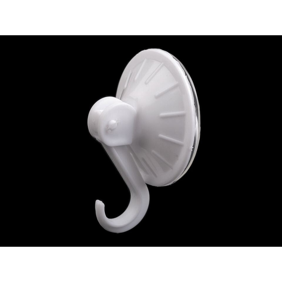 Carlig din plastic cu ventuza 5.5 cm Alb - eMAG.ro