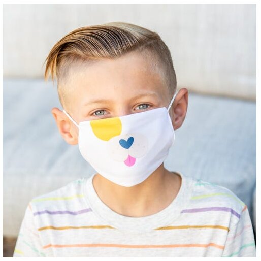 Set 3 masti reutilizabile pentru copii - Catel, pisica si vulpe - eMAG.ro