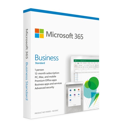 Microsoft® M365 Business Standard, Engleza, subscriptie 1 an, 1 utilizator, retail - eMAG.ro