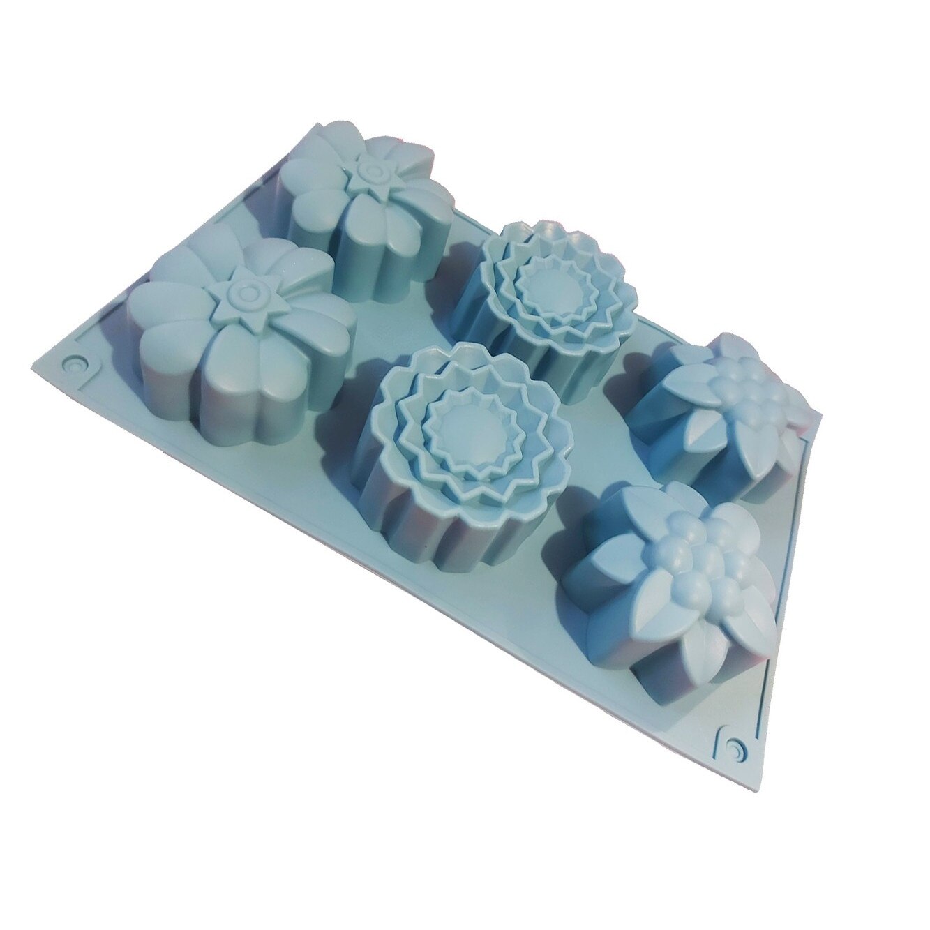 Forma silicon pentru prajituri, 6 cavitati, Floral, 149COF - eMAG.ro