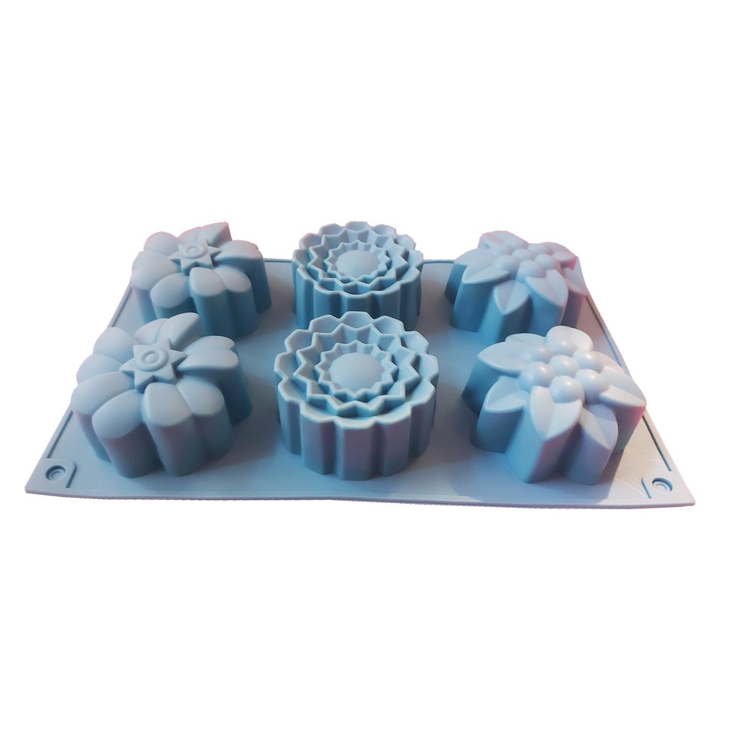 Forma silicon pentru prajituri, 6 cavitati, Floral, 149COF - eMAG.ro
