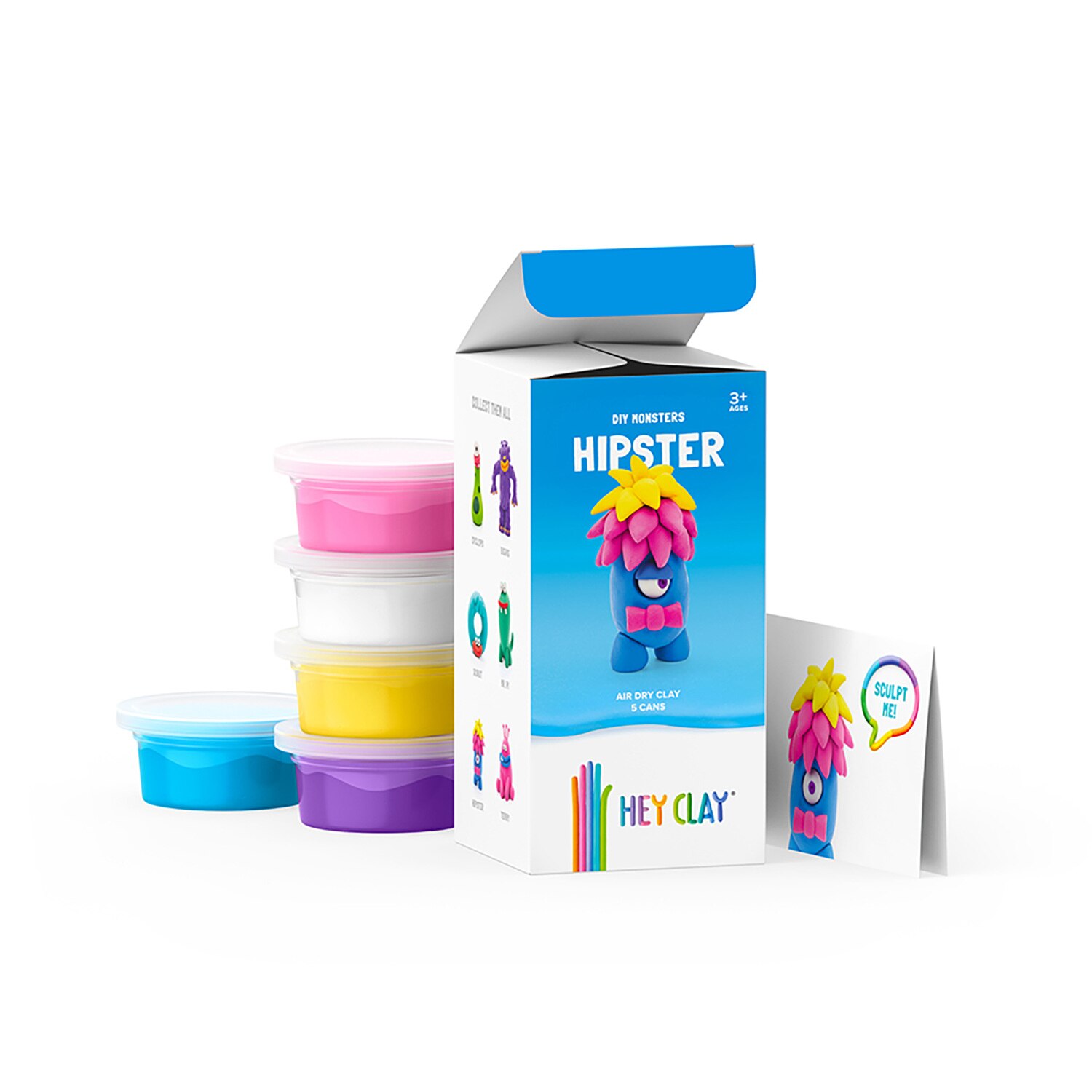 Set creatie 5 buc Hey Clay Hipster, multicolor - eMAG.ro