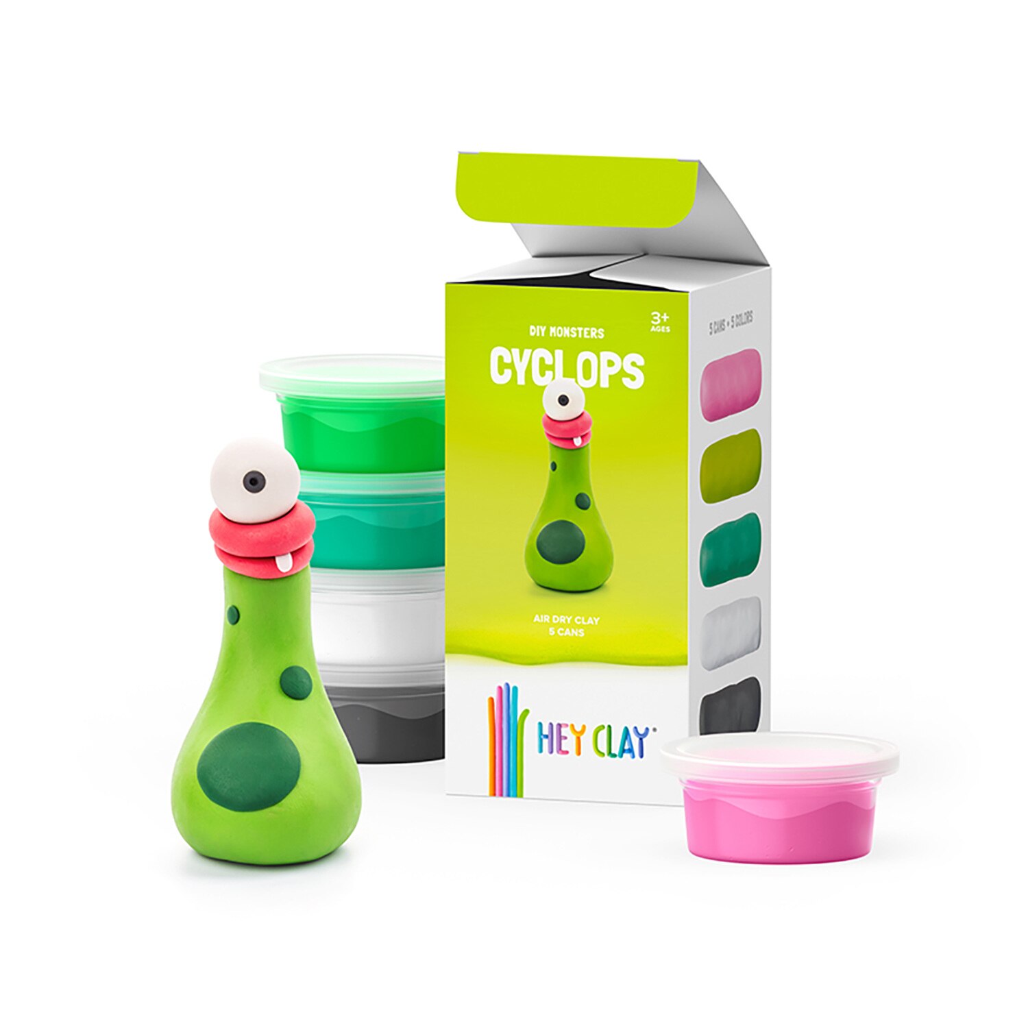 Set creatie 5 buc Hey Clay Cyclops, multicolor - eMAG.ro