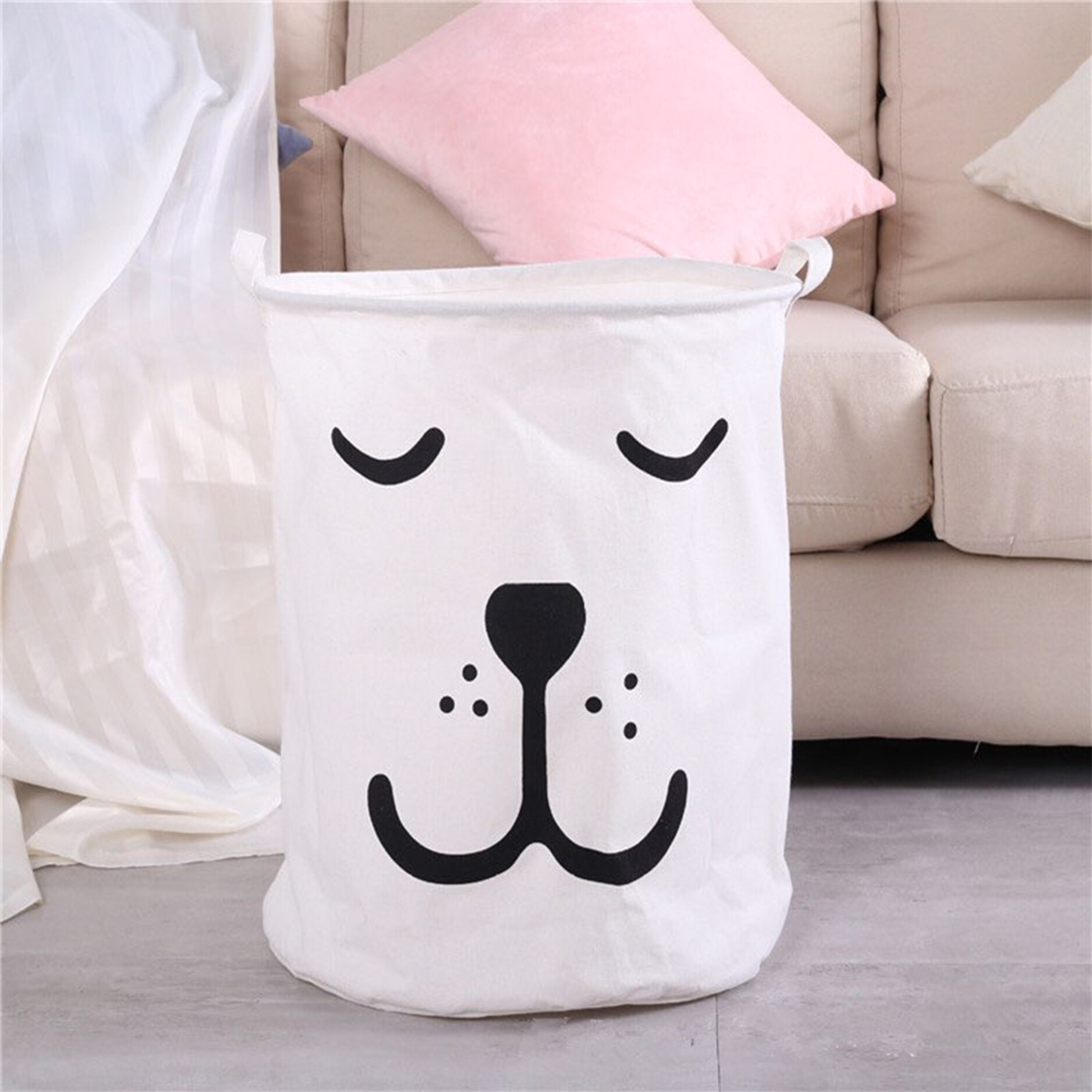 Cos Pliabil Pentru Jucarii, Rufe, Bumbac Canvas, Impermeabila, WAYA ...