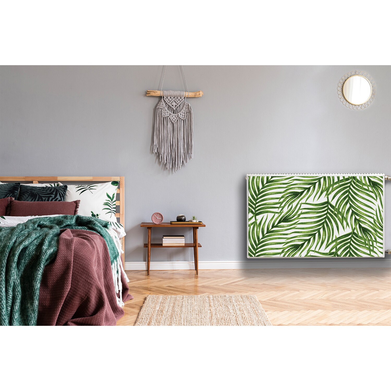 Magnet decorativ. Dreptunghi. Frunza De Palmier. Verde. 100 cm x 60 cm ...