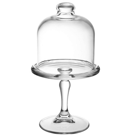 Platou tip clopot cu picior si capac, Quasar & Co., d 9 cm, h 18 cm ...