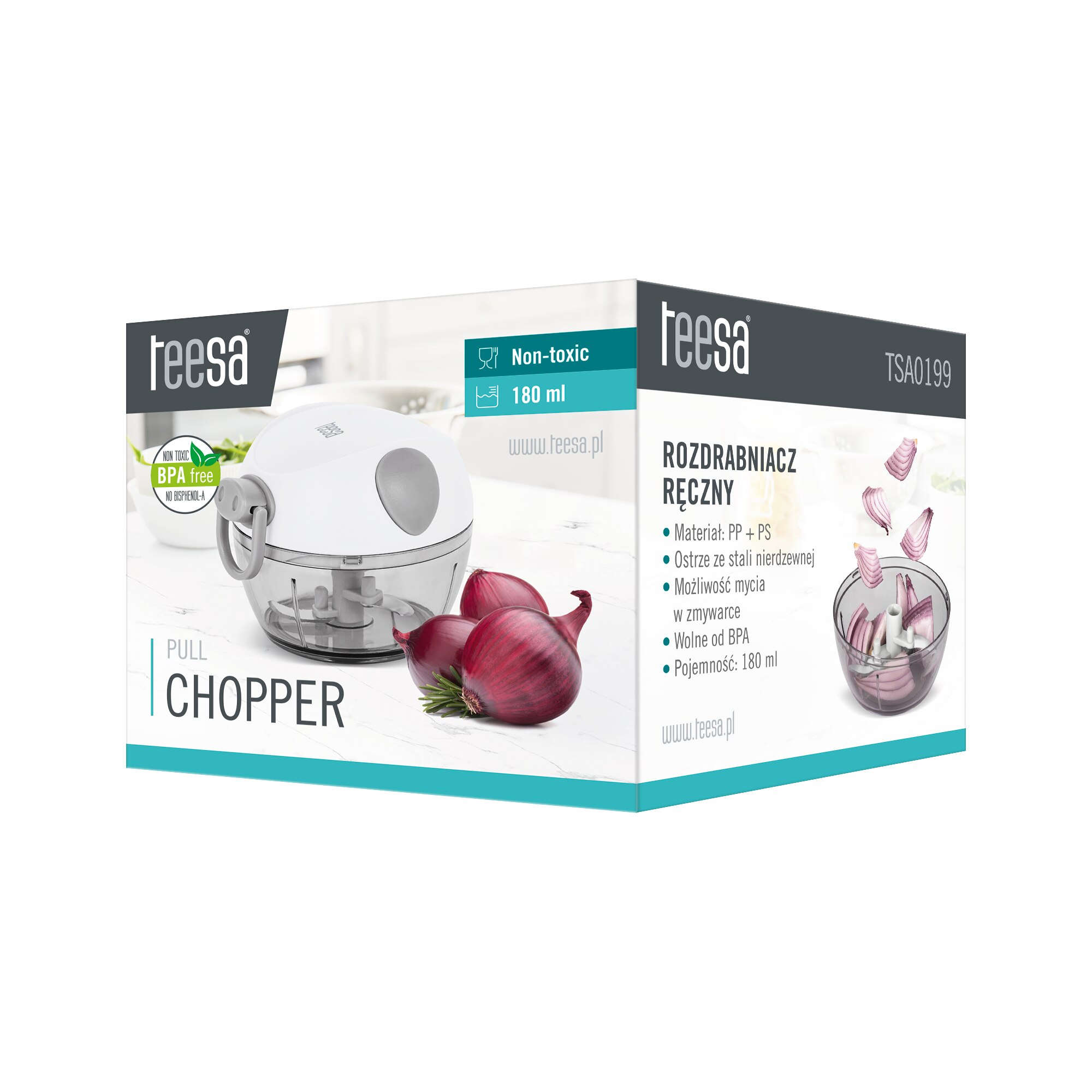Mini tocator manual Teesa 180 ml - eMAG.ro
