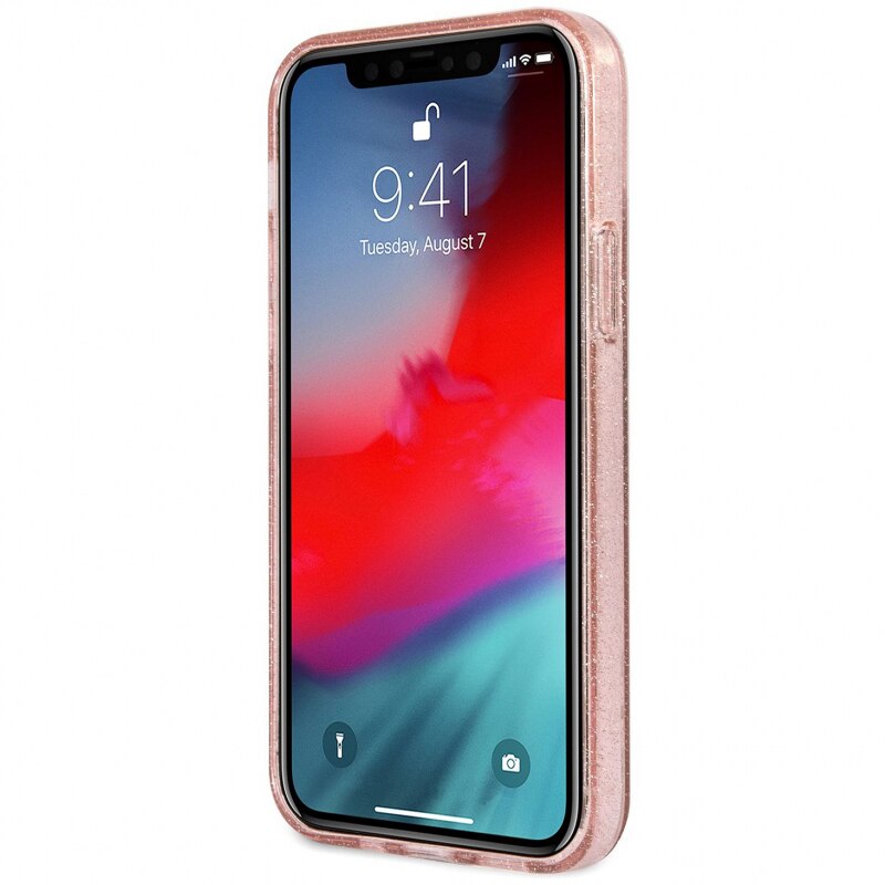 Husa de protectie Guess Big 4G Full Glitter pentru Apple iPhone 12 Pro ...