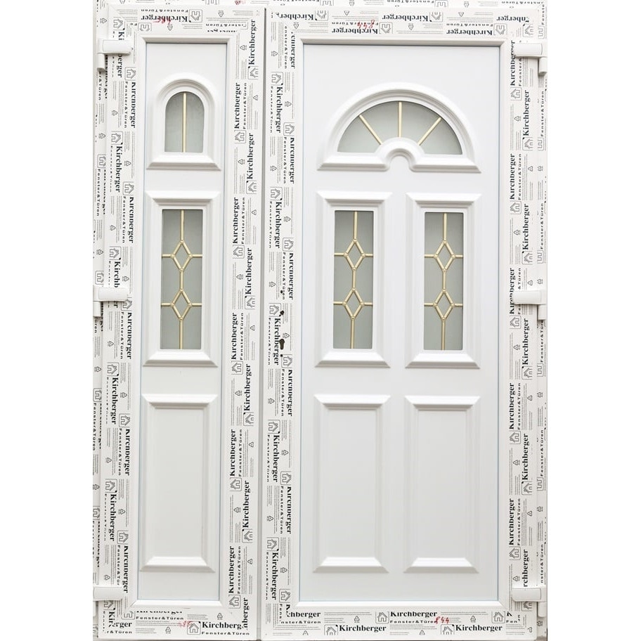 Usa dubla exterior Pvc, MINI RHOMB GOLD, Alb, 150x210 - eMAG.ro