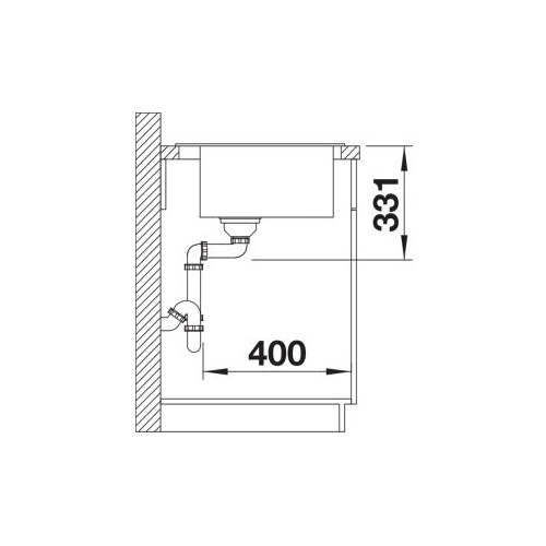 Blanco PLEON 5 Silgranit mosogatótálca, 400x445x220mm, fekete - eMAG.hu