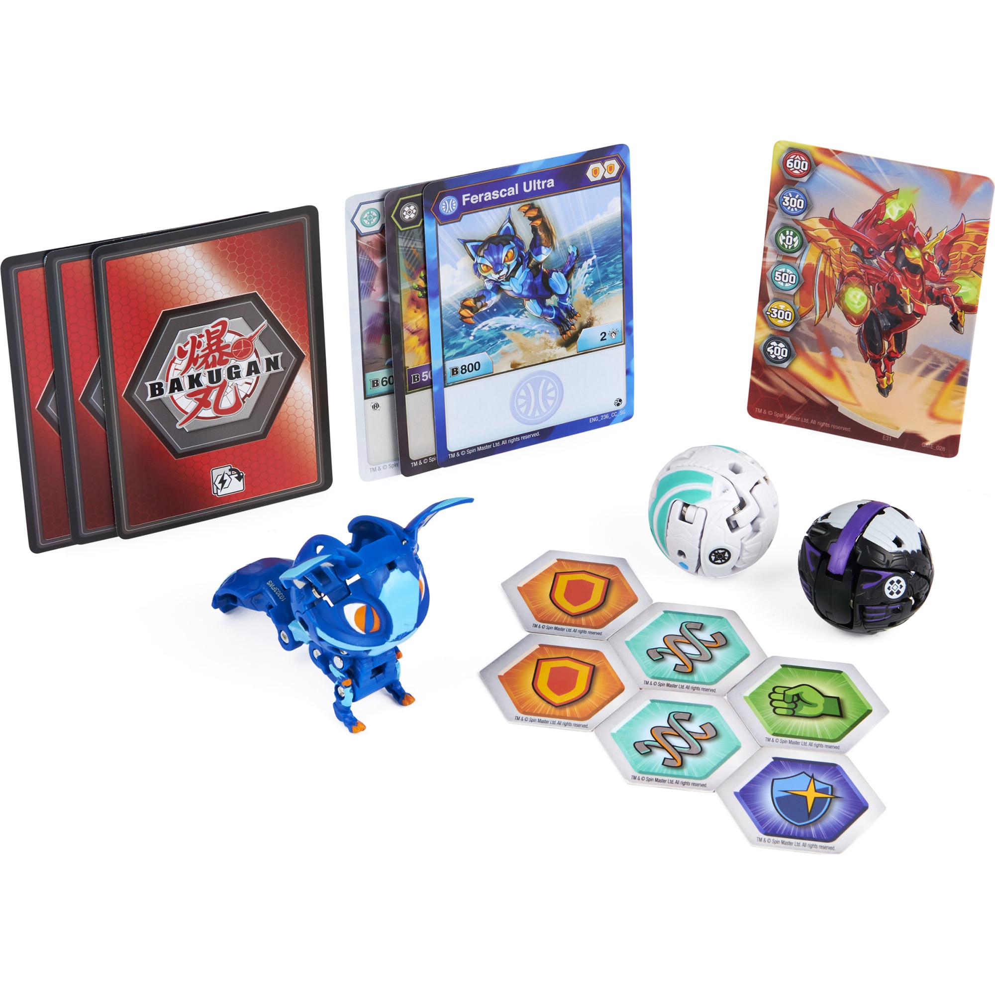 Фигурка Bakugan Geogan Rising - Starter Pack, Ferascal Ultra, Nillious ...