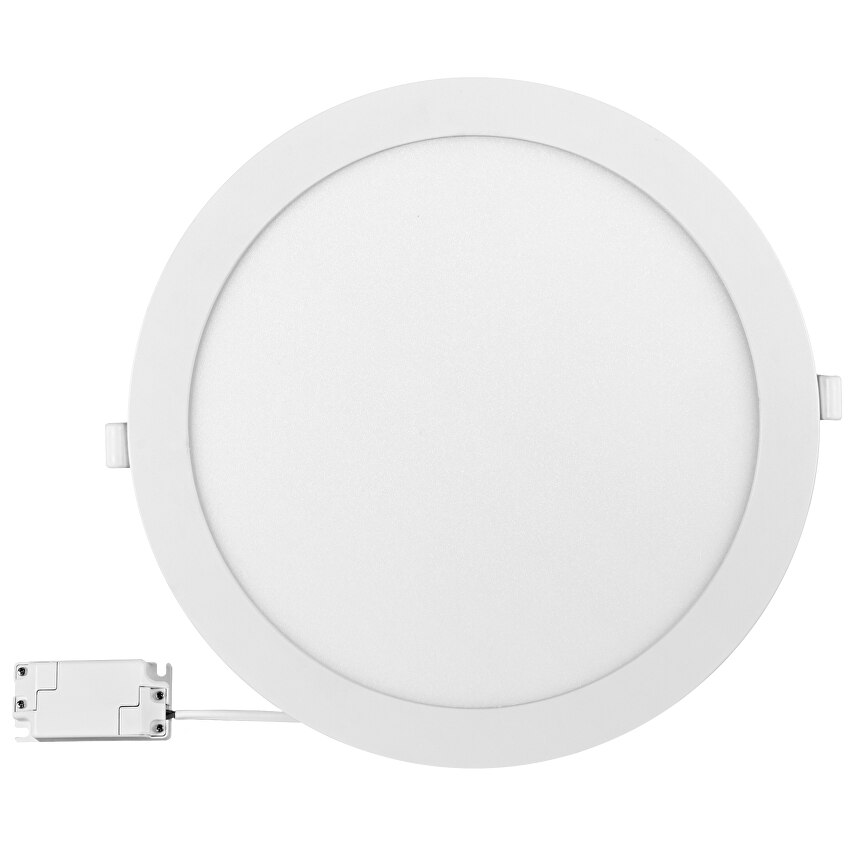 Panou LED incastrabil, 24W, rotund, SMD2835, 4200K - eMAG.ro