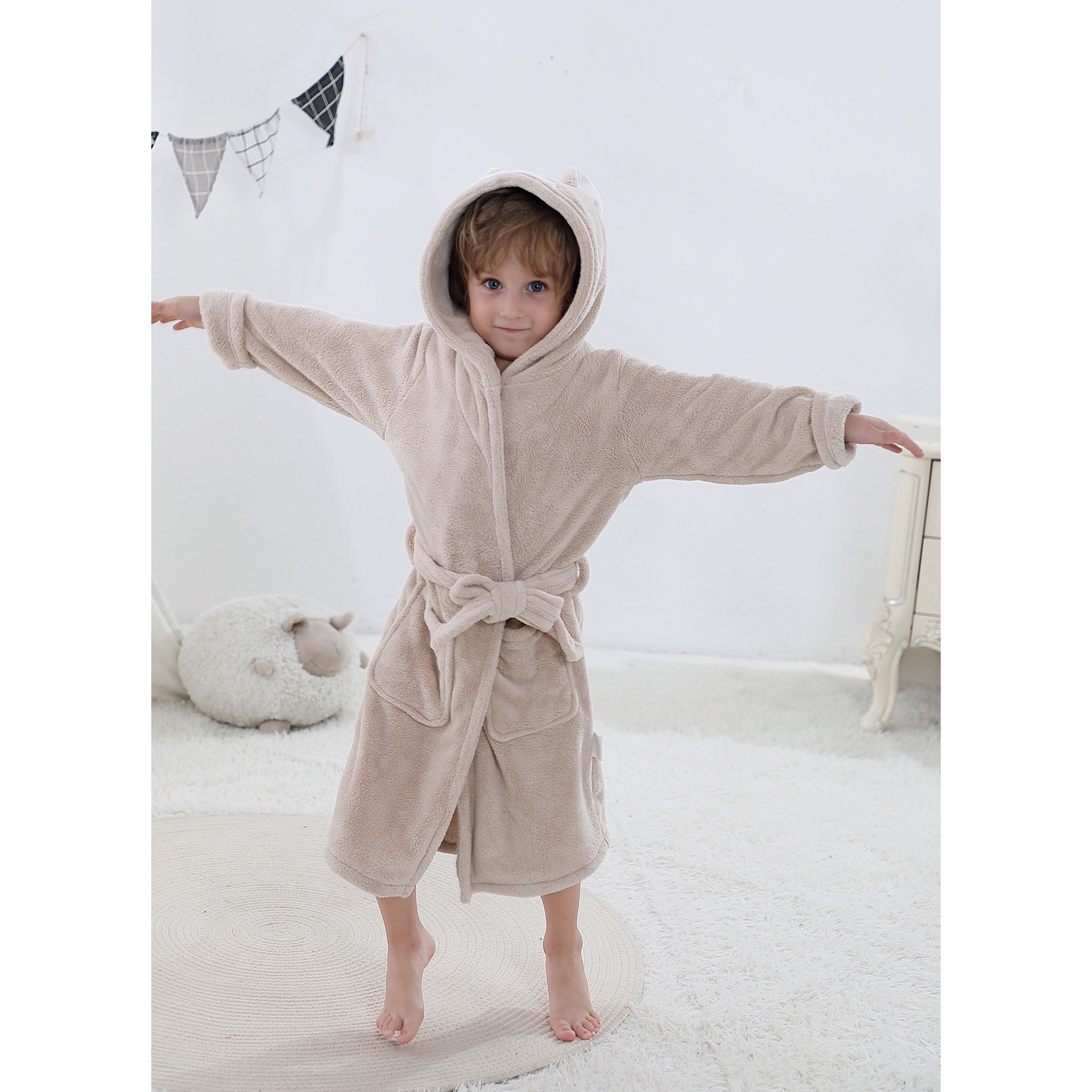 Halat de baie pentru copii, Calitate Premium, Super Absorbant ...