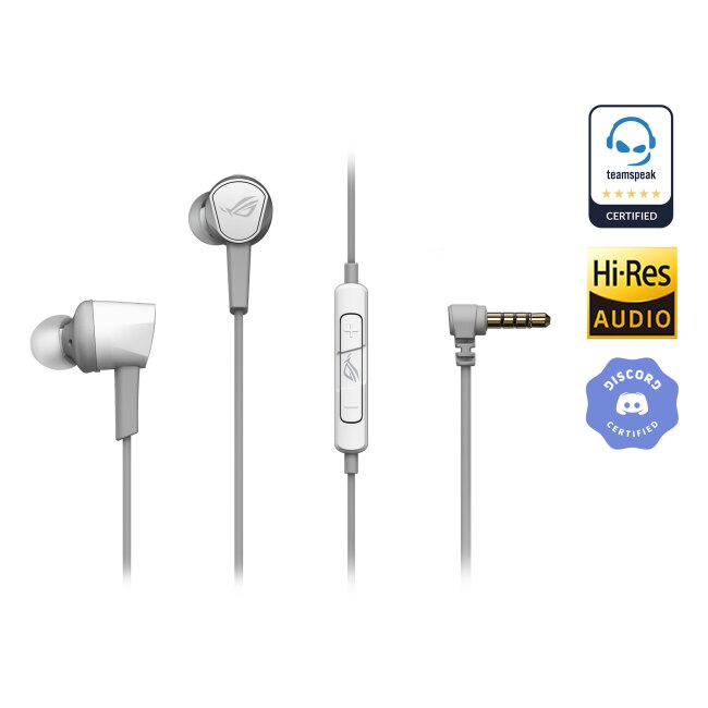 Casti gaming in-ear ASUS ROG Cetra II Core Moonlight White - eMAG.ro