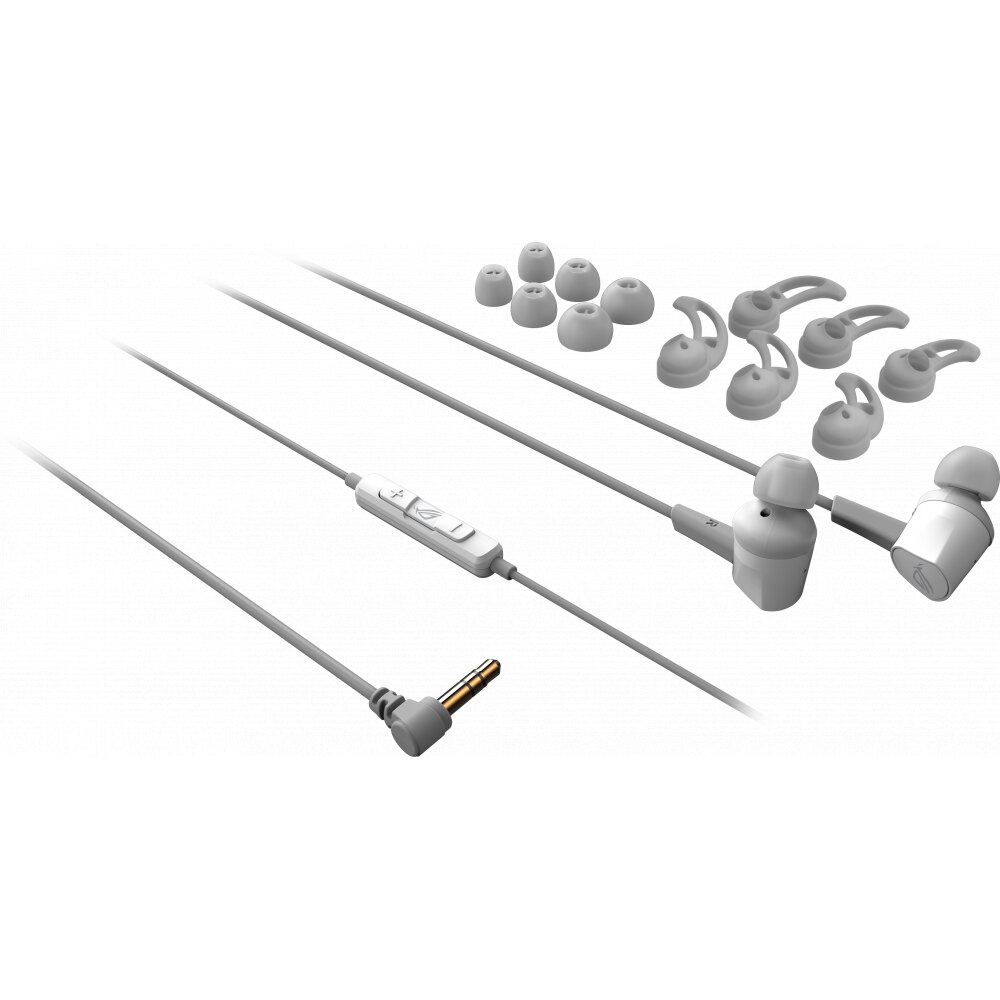 Casti gaming in-ear ASUS ROG Cetra II Core Moonlight White - eMAG.ro