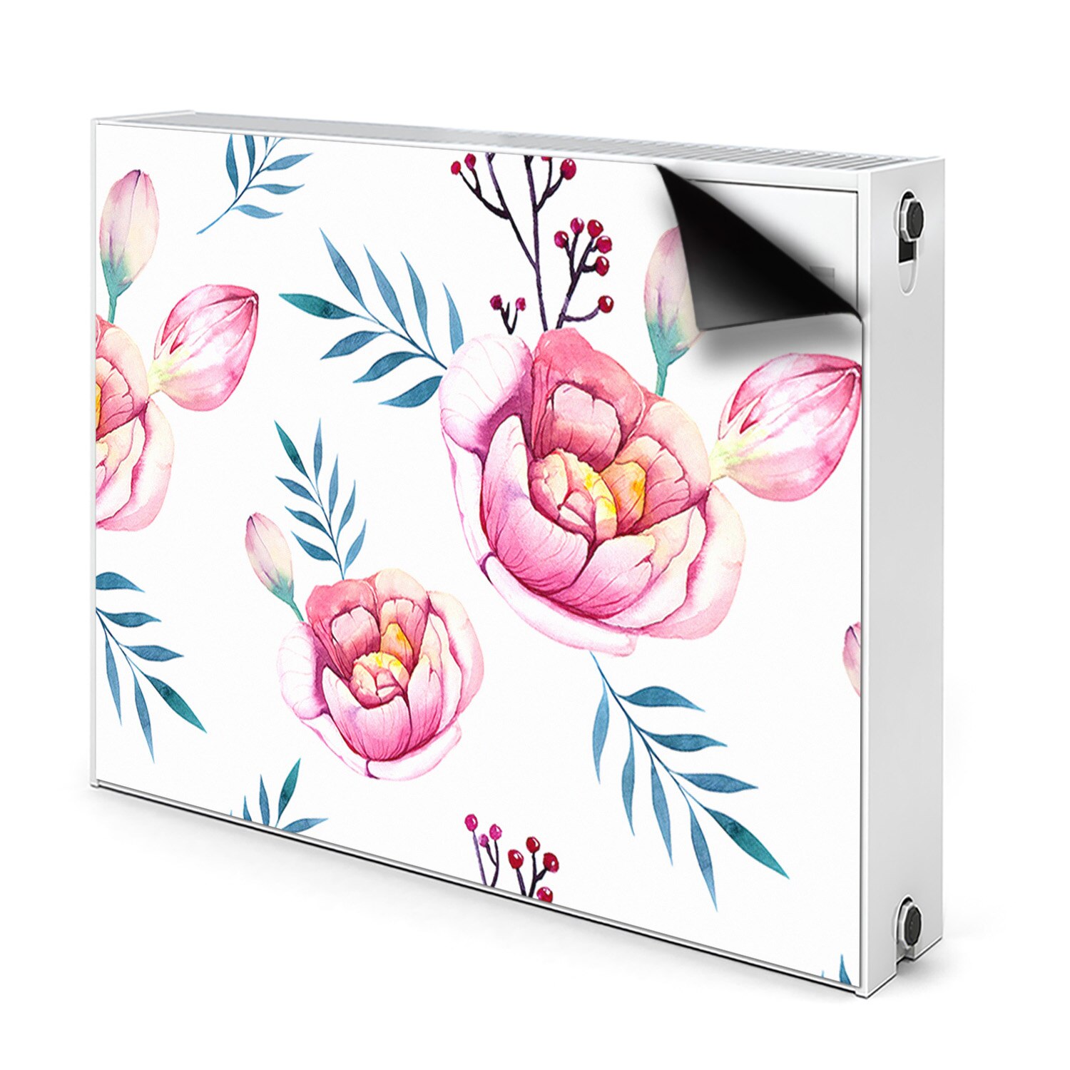 Magnet decorativ, Dreptunghi, Flori, Roz, 80 cm x 60 cm ...