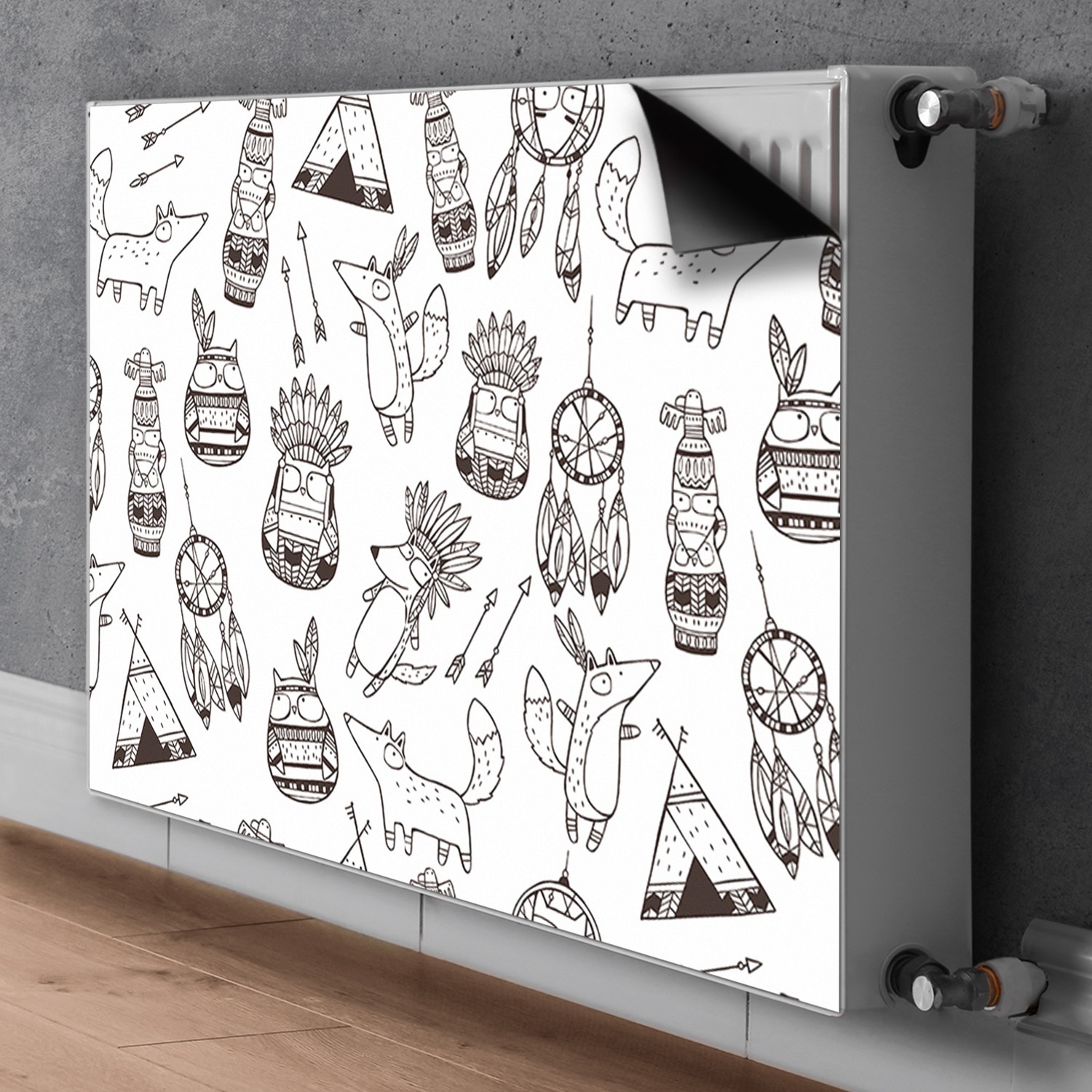 Magnet decorativ, Dreptunghi, Desen Animat, Gri, 110 cm x 60 cm ...