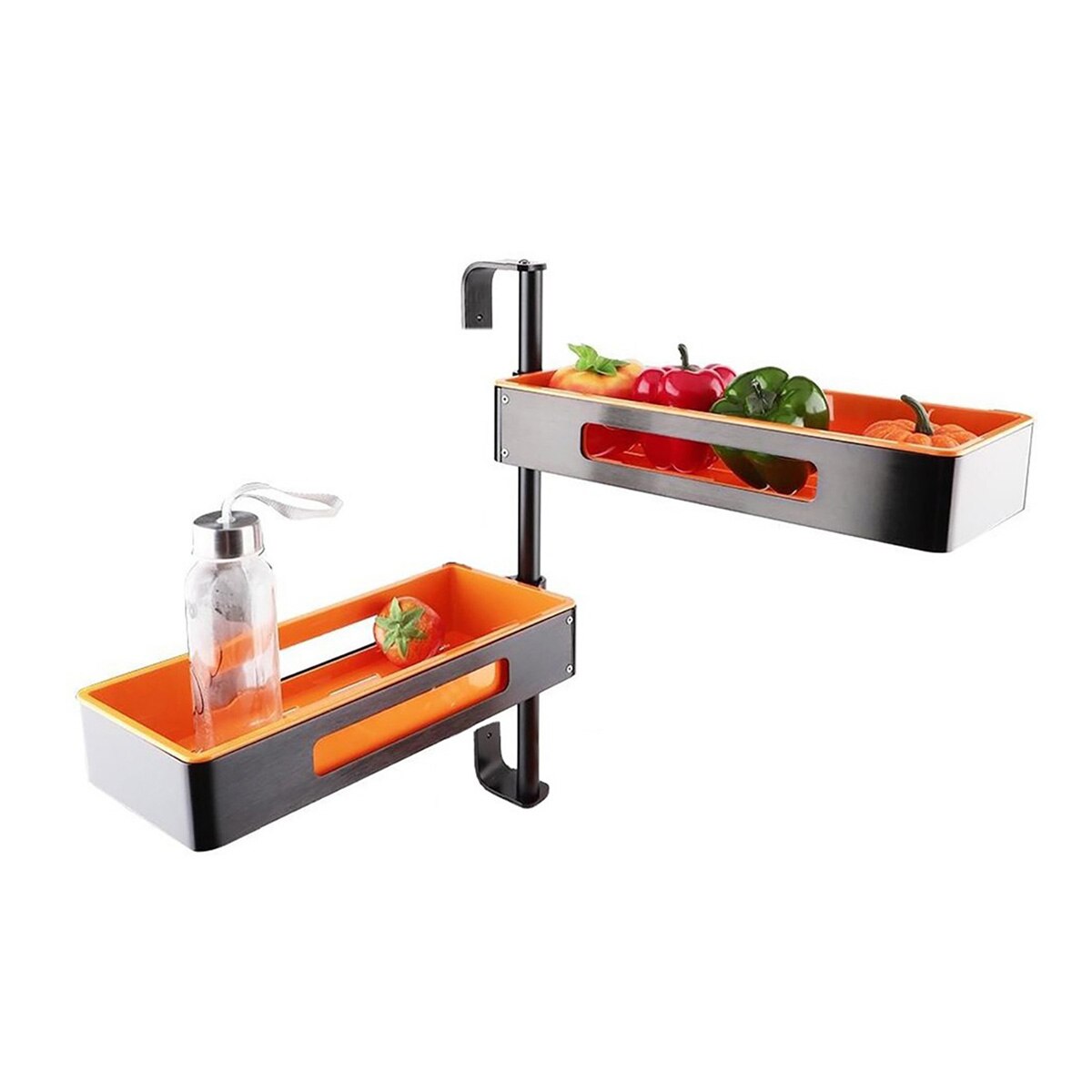 Suport multifunctional rotativ 180°, D2400, 37.5x42x12cm, negru ...