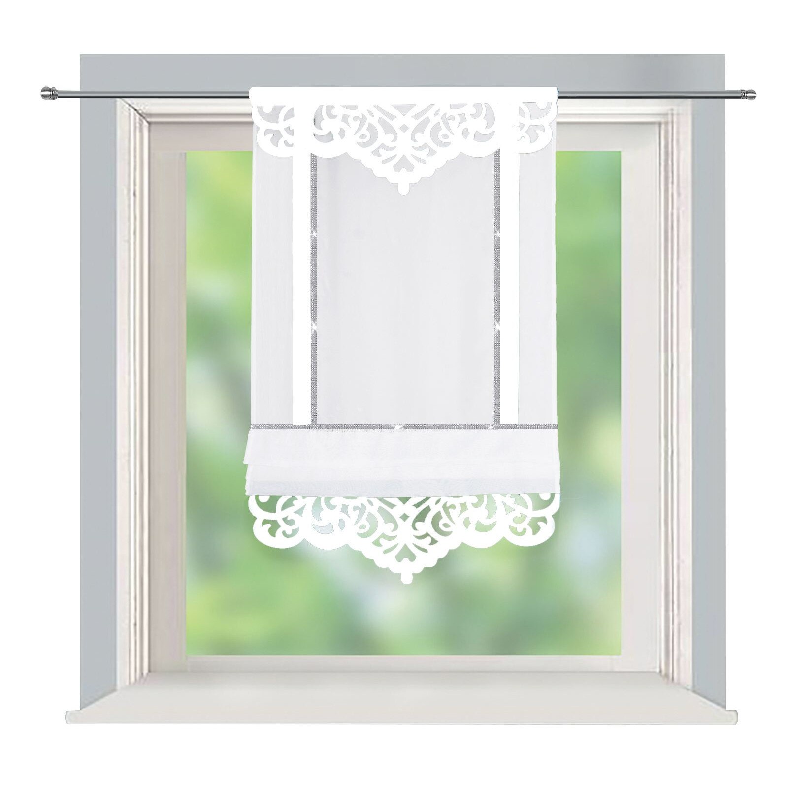 Perdea, Panou 80x130, Alb - eMAG.ro