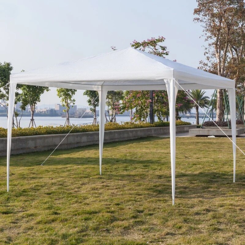 Cort pentru gradina 3x3 m PROCART, 3 pereti cu ferestre laterale, cadru ...