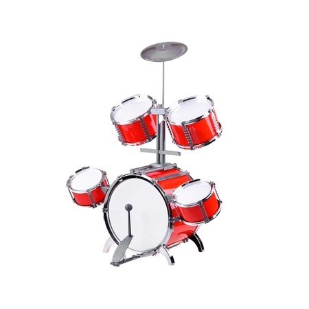 Set tobe pentru copii, Jokomisiada, Metal/Plastic, 5 buc, Rosu/Alb ...