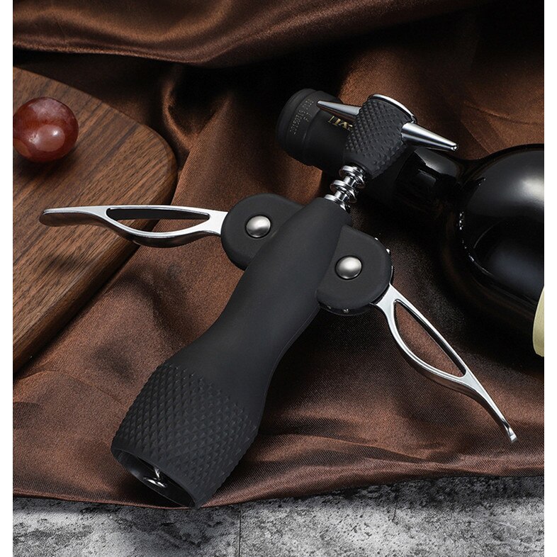 Desfacator de sticle profesional cu tirbuson, Negru - eMAG.ro