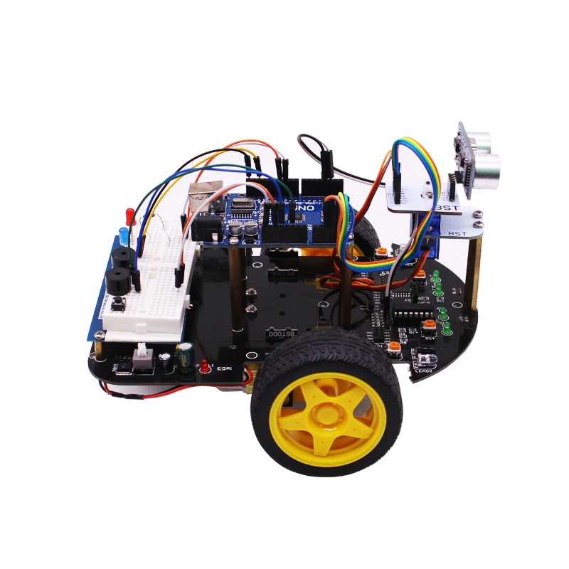Kit robot Smartduino, cu placa Arduino Uno R3 - eMAG.ro