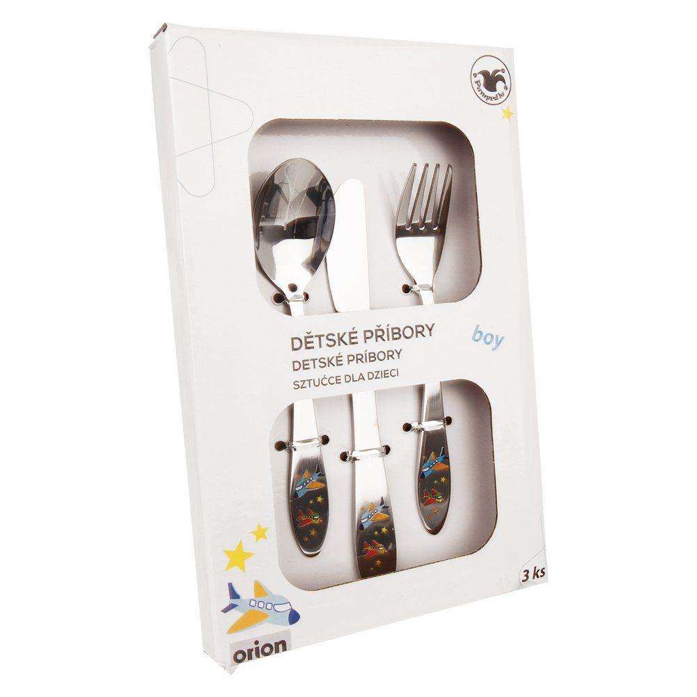Set 3 tacamuri copii cu avioane, Orion, Inox, Argintiu - eMAG.ro