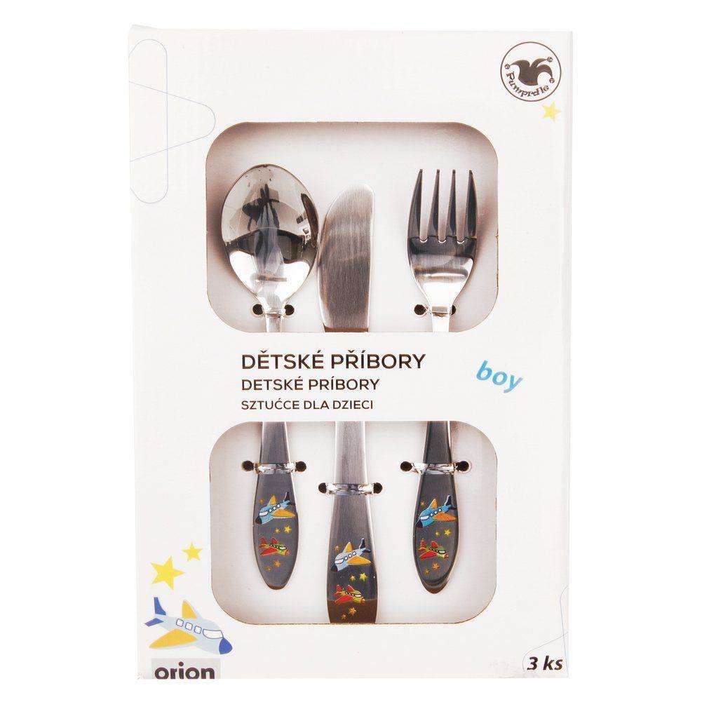 Set 3 tacamuri copii cu avioane, Orion, Inox, Argintiu - eMAG.ro