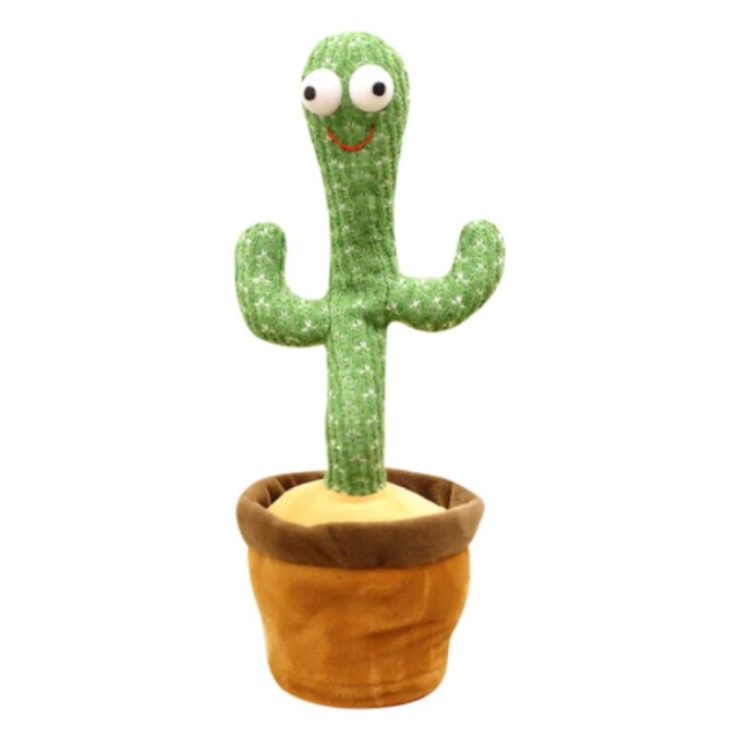 Jucarie interactiva Cactus Vorbitor si Dansator, 37 cm, Verde - eMAG.ro
